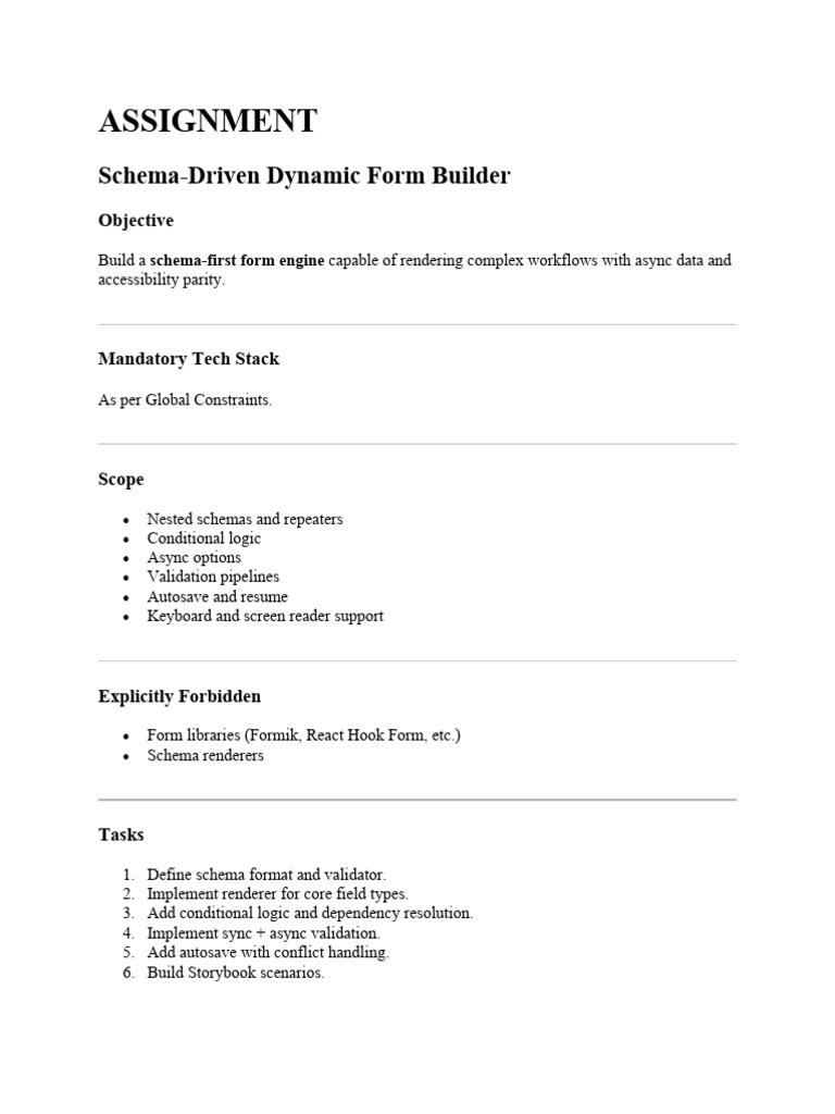 Dynamic Form Builder | PDF