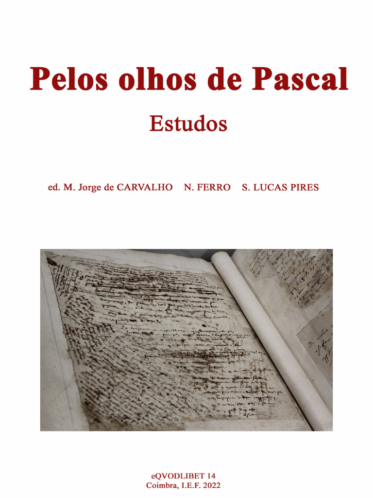 MJC, NF, Simão Lucas Pires (2022) - Pelos Olhos de Pascal, Estudos ...