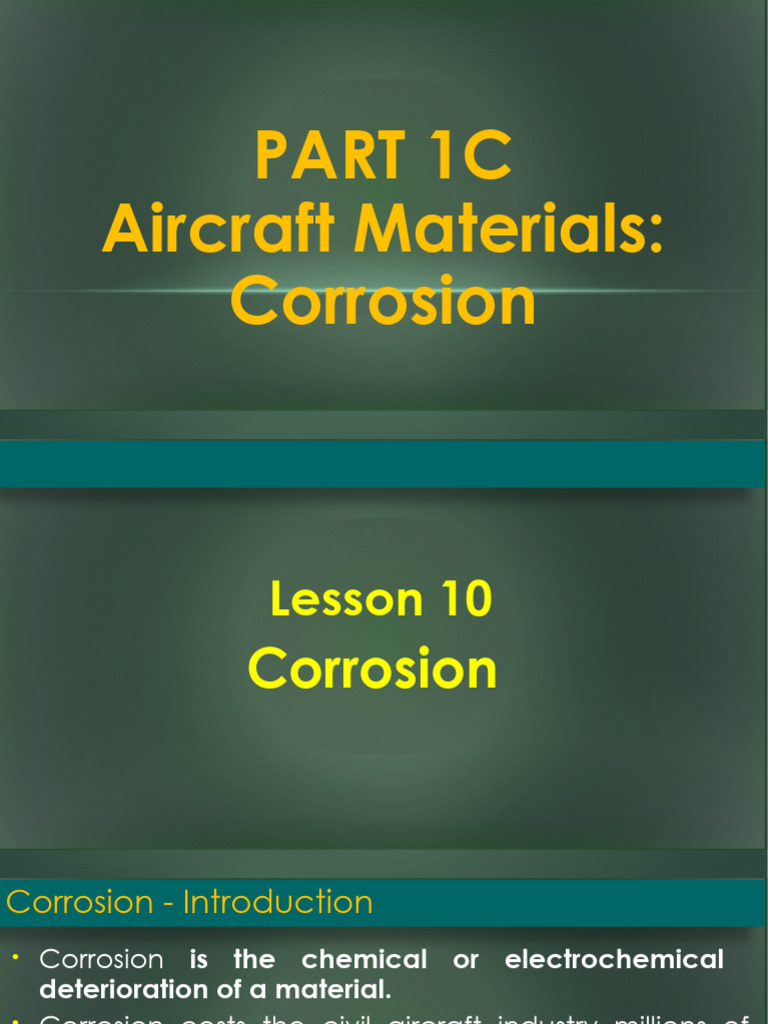 Part 1c Aircraft Materials - Corrosion.. | PDF | Corrosion ...