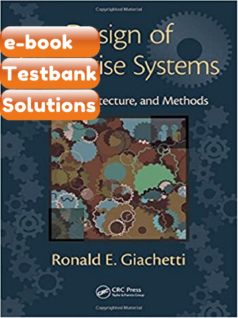 Testbank Design of Enterprise Systems Theory Architecture and Methods ...