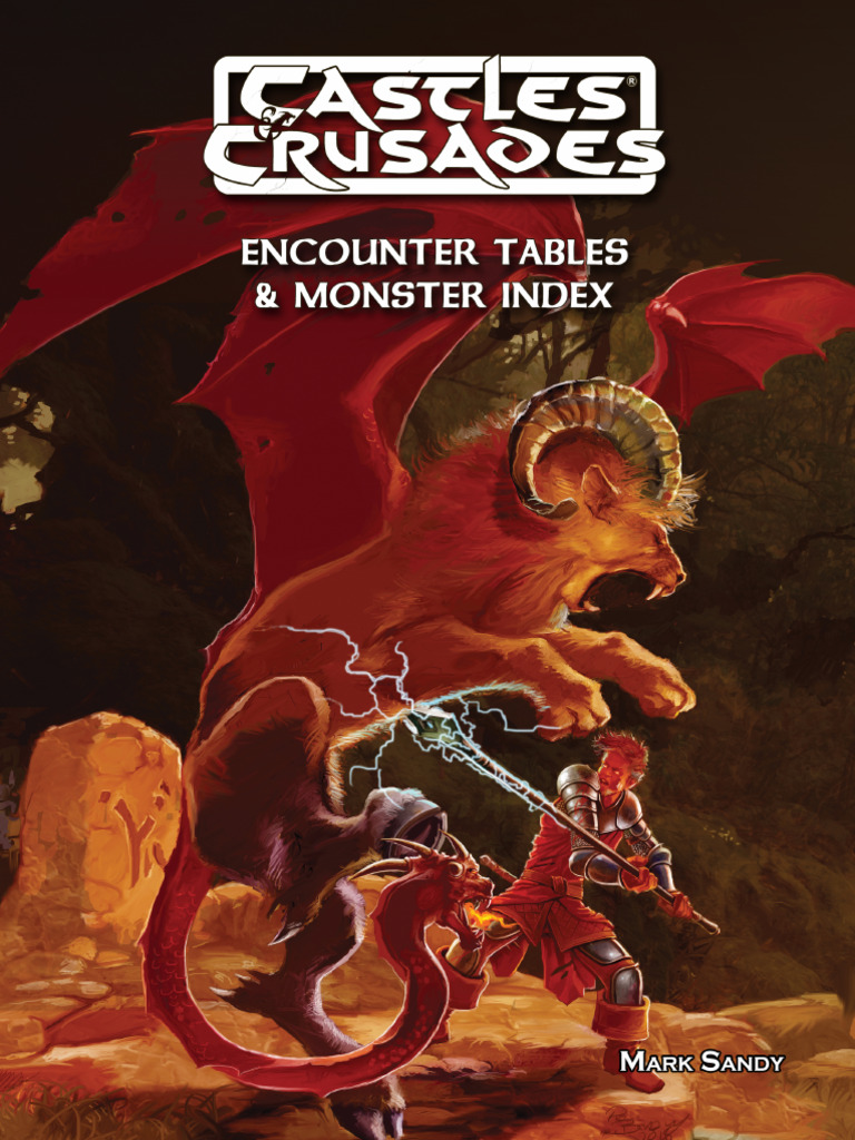 Castles & Crusades Encounter Tables & Monster Index | PDF