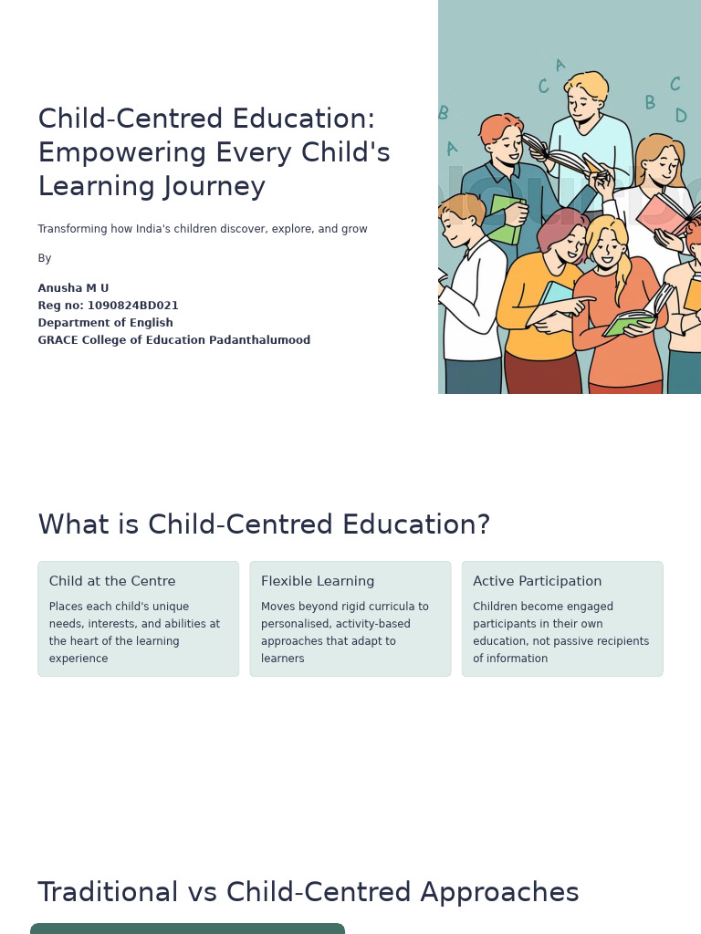 Child Centred Education Empowering Every Childs Learning Journey | PDF ...