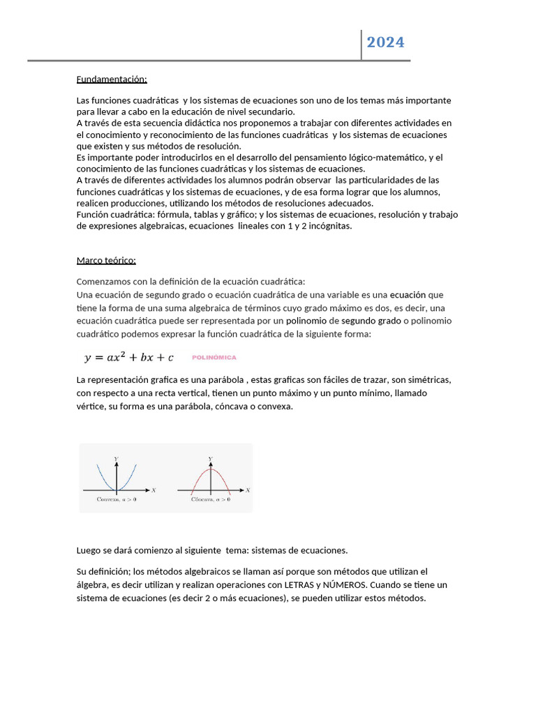 Secuencia Didactica 3ro Jara Fernando | PDF | Ecuaciones | Ecuación ...