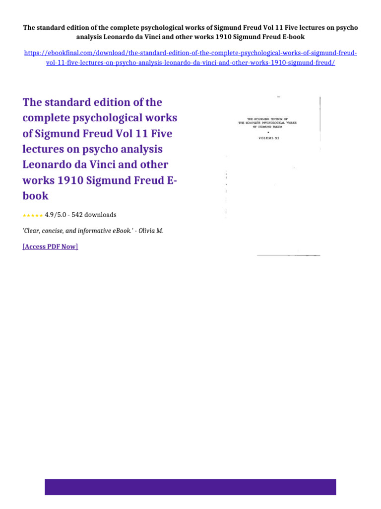 The standard edition of the complete psychological works of Sigmund ...