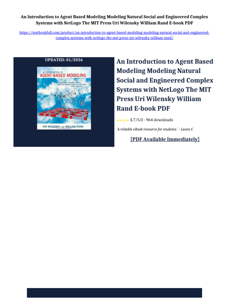 An Introduction To Agent Based Modeling Modeling Natural Social and ...