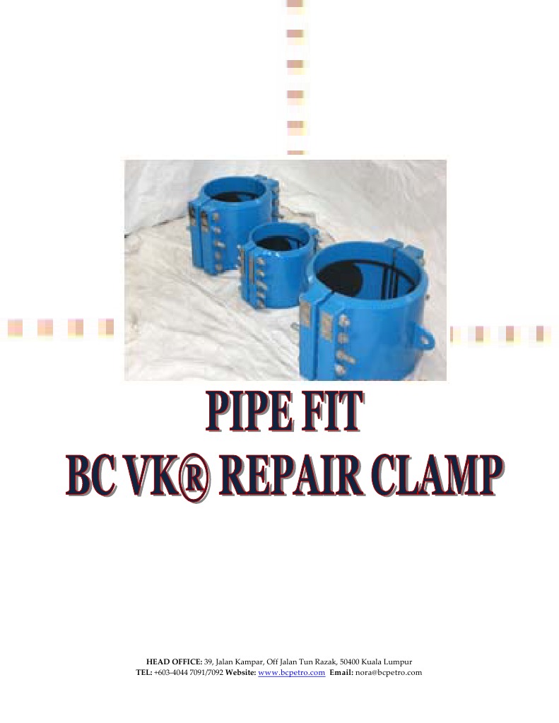 BC VK Repair Clamp | PDF | Pipe (Fluid Conveyance) | Mechanical Engineering
