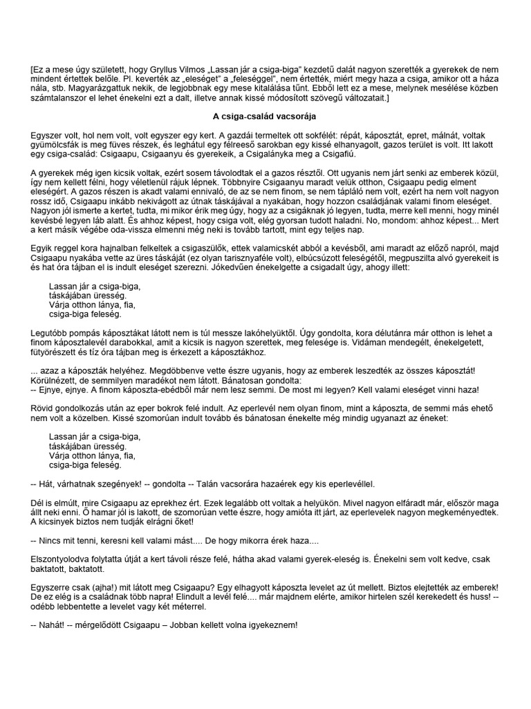 Csiga | PDF