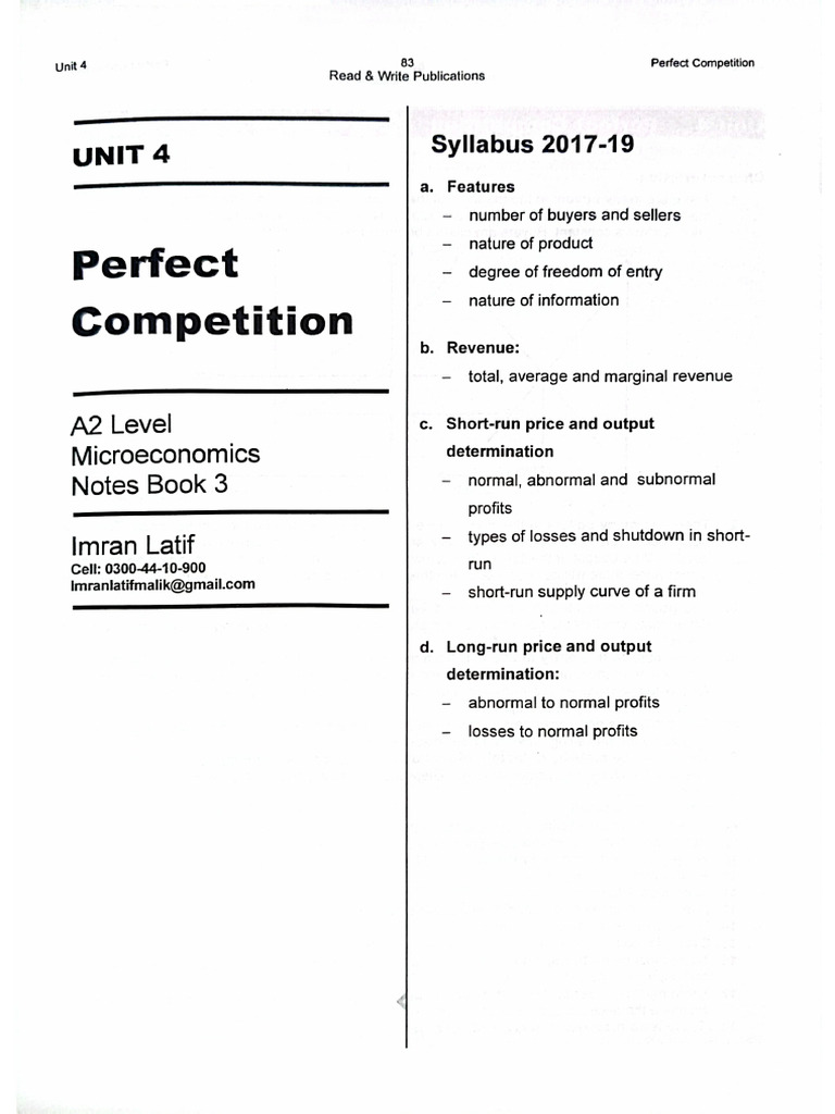Market Structures (Economics) | PDF