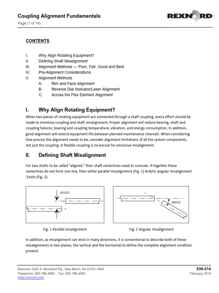 Coupling Alignment Fundamental | PDF | Manufactured Goods | Equipment