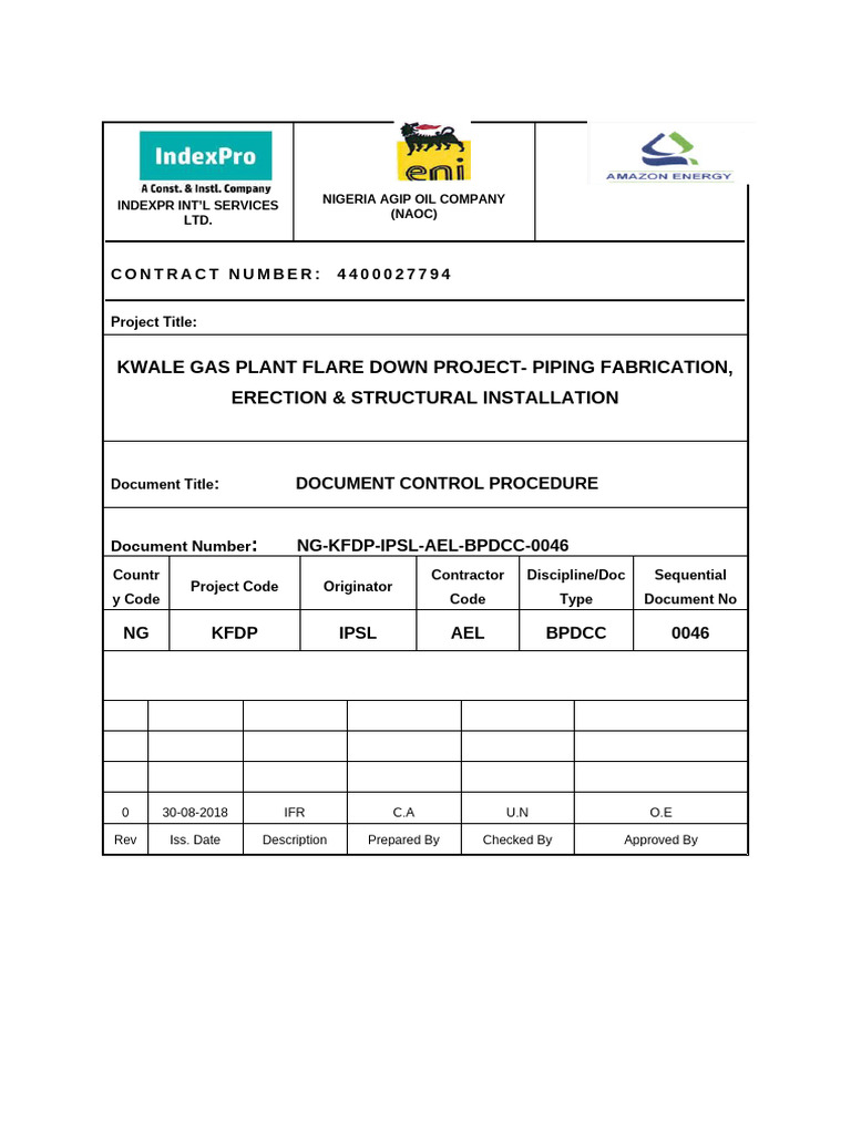 Document Control Procedure | PDF | Databases | Specification (Technical ...