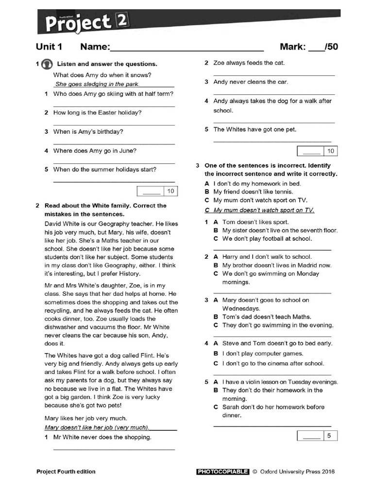 Project 2 Tests | PDF