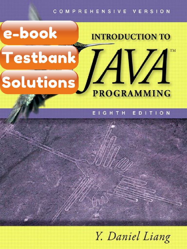 Testbank Introduction To Java Programming Comprehensive 8E Liang Fast ...