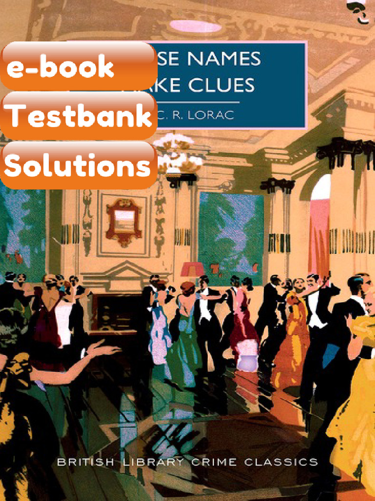 Testbank These Names Make Clues ECR Lorac Download | PDF