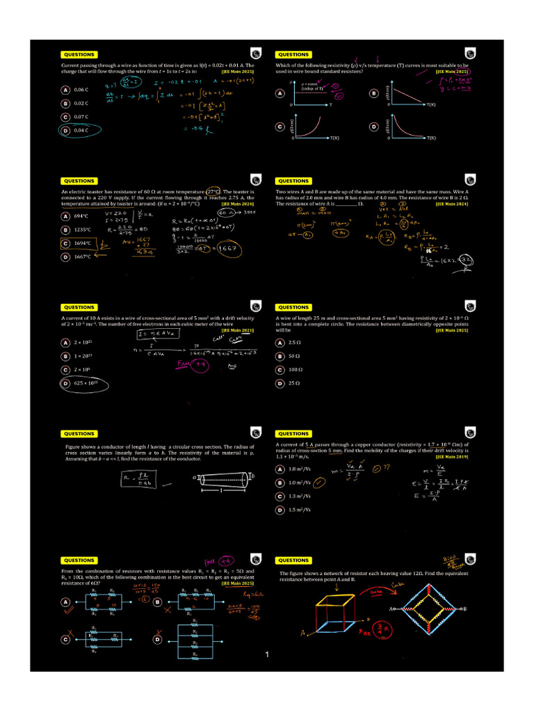 Current Electricity | PDF
