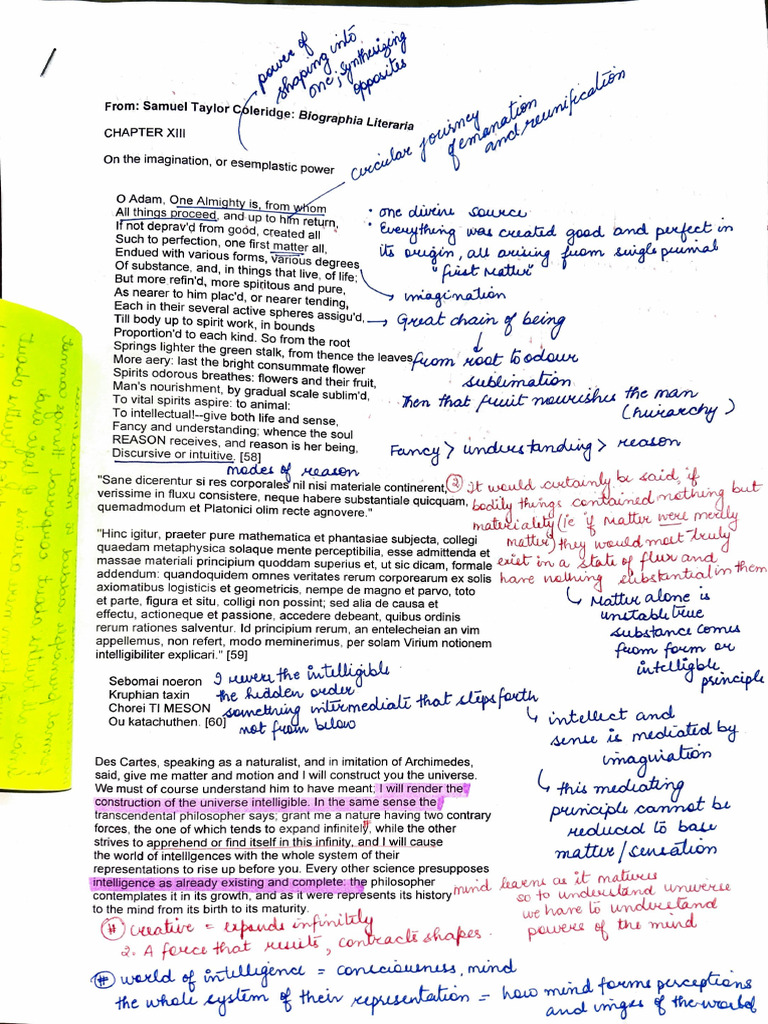 Coleridge Romanticism Text | PDF