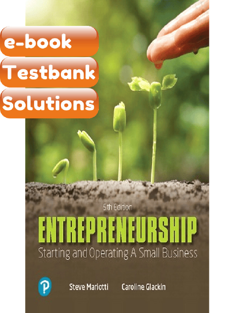 Testbank Entrepreneurship 5th Edition Glackin Fast Download | PDF ...