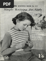 Elle Pure Gold DK Pullover Pattern | PDF | Knitting | Basic Knitted Fabrics