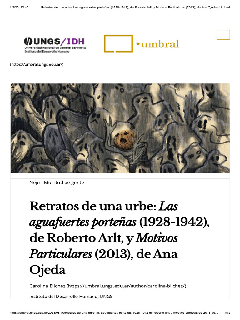 Retratos de Una Urbe - Las Aguafuertes Porteñas (1928-1942), de Roberto ...
