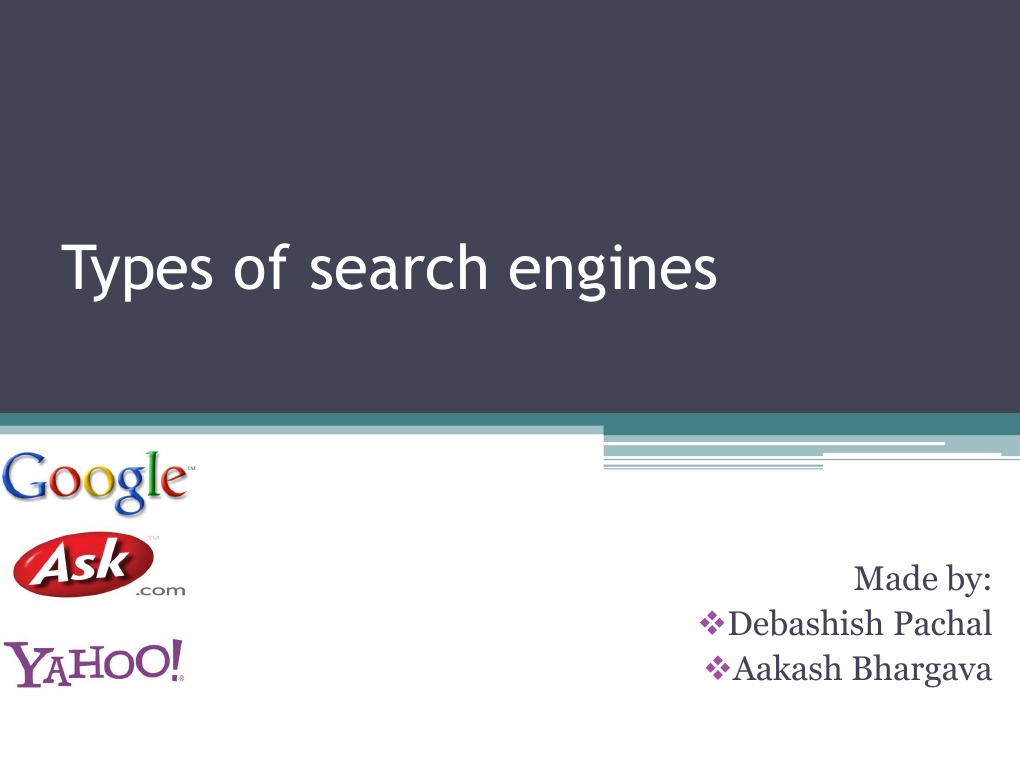 Types of Search Engines Explained | PDF | Business | Computers