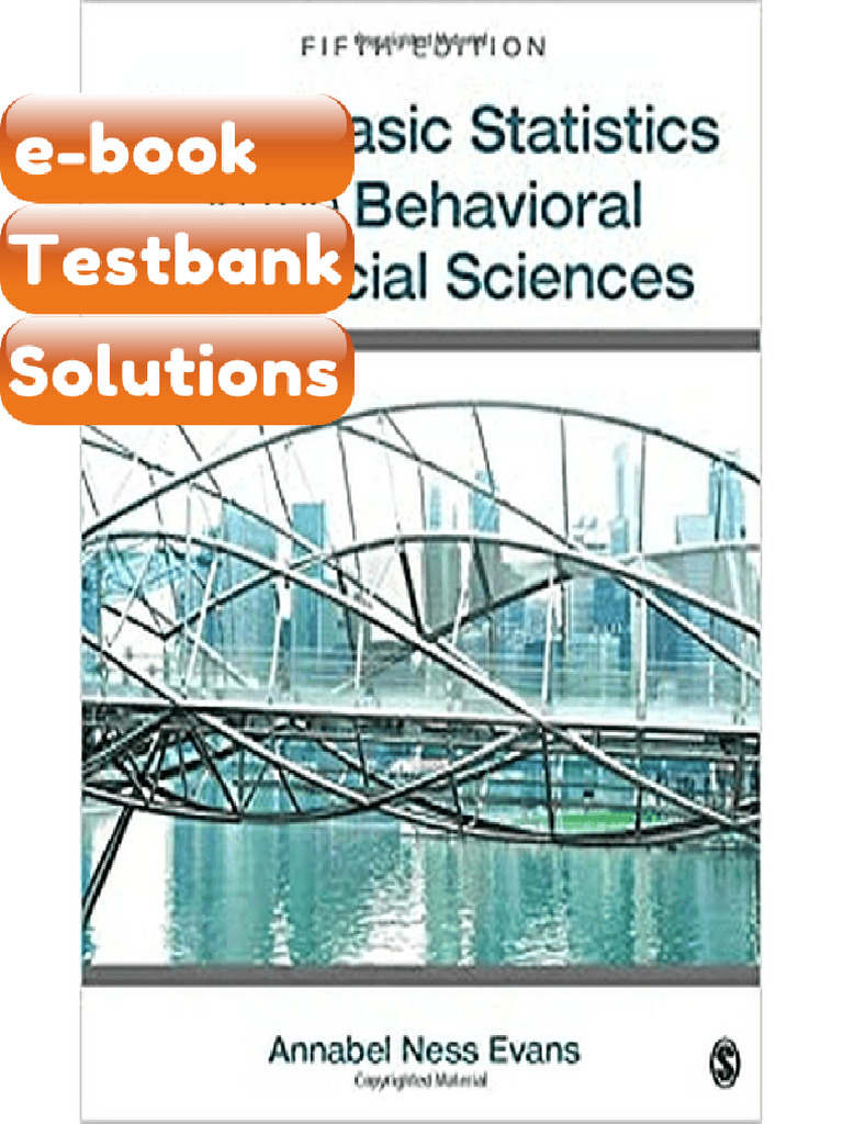 Testbank Using Basic Statistics in the Behavioral and Social Sciences ...