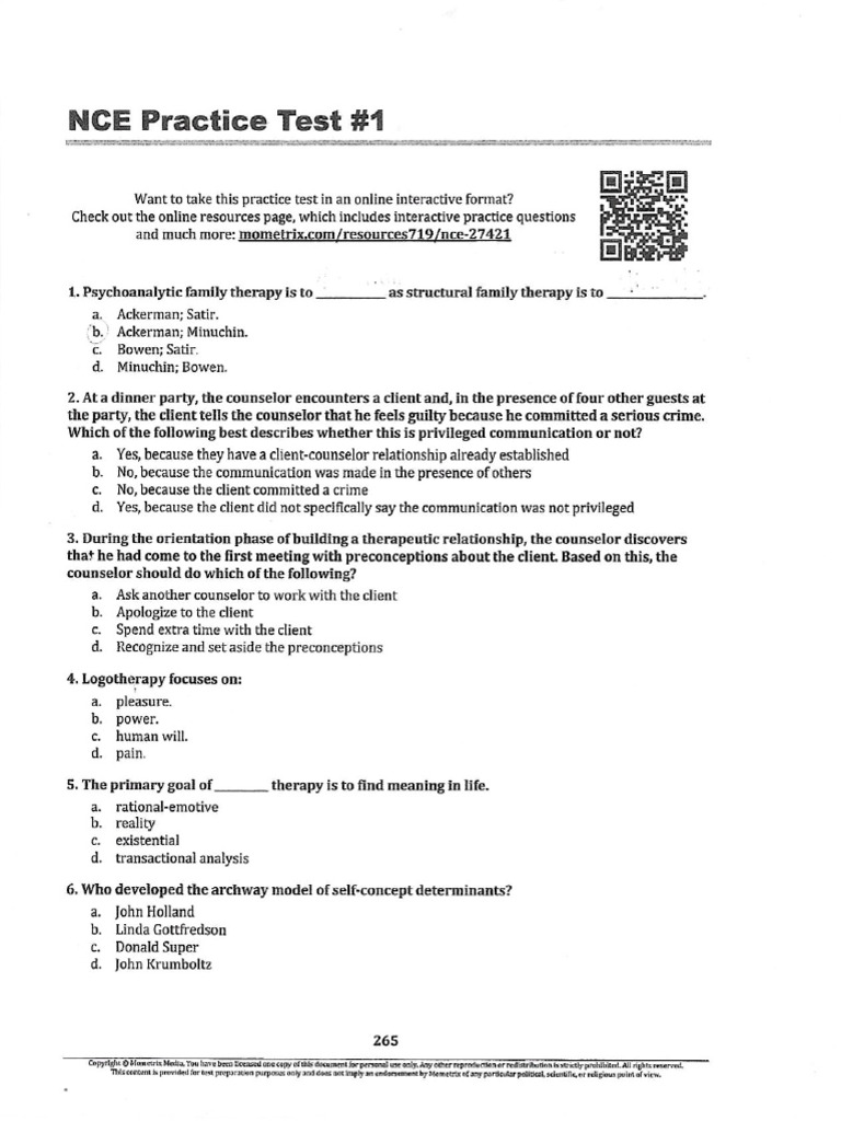 Momentrix Practice Test NCE 2026 | PDF