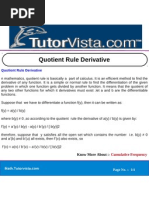 Calculus I Product and Quotient Rule Practice Problems | PDF ...