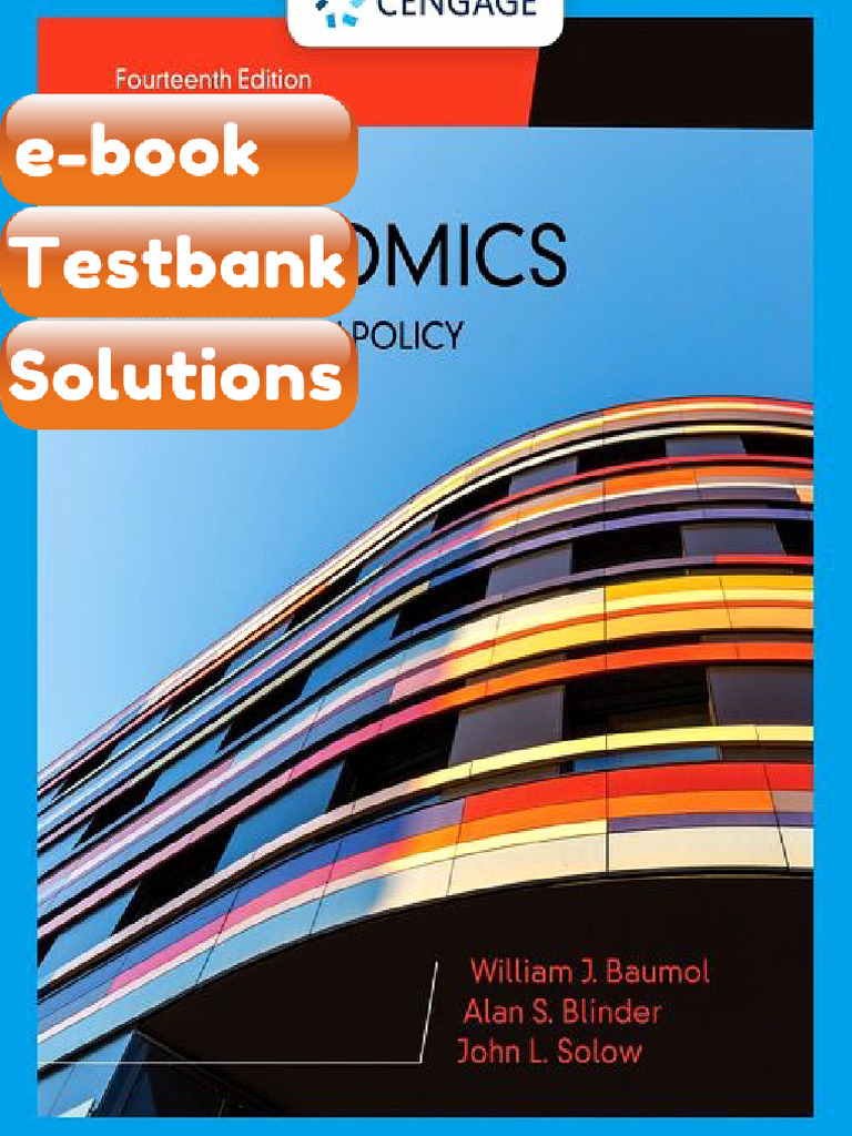 Testbank Economics Principles and Policy 14th Edition William J Baumol ...