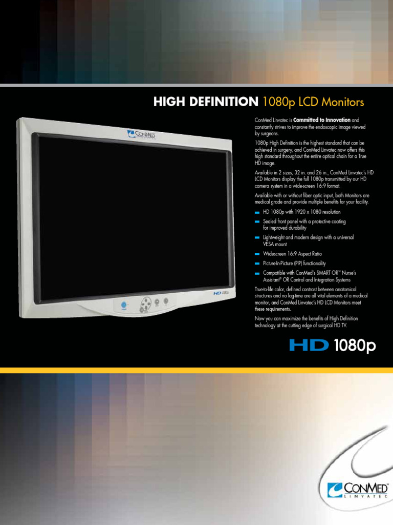 HD 1080p Monitors ProductBrochure 3 | PDF | Computer Monitor | High ...