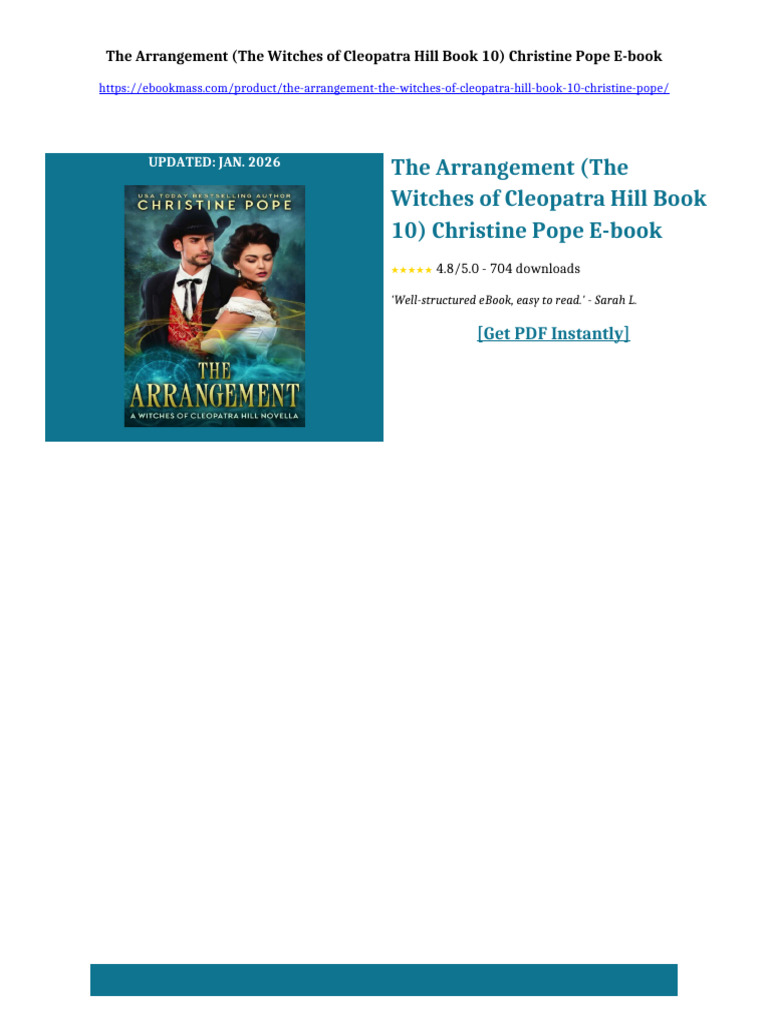 The Arrangement (The Witches of Cleopatra Hill Book 10) Christine Pope ...