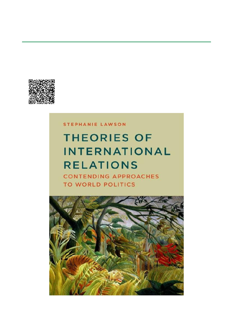 Theories of International Relations Contending Approaches To World ...