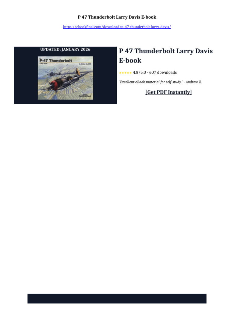 P 47 Thunderbolt Larry Davis ebook all pages included | PDF | Idealism ...