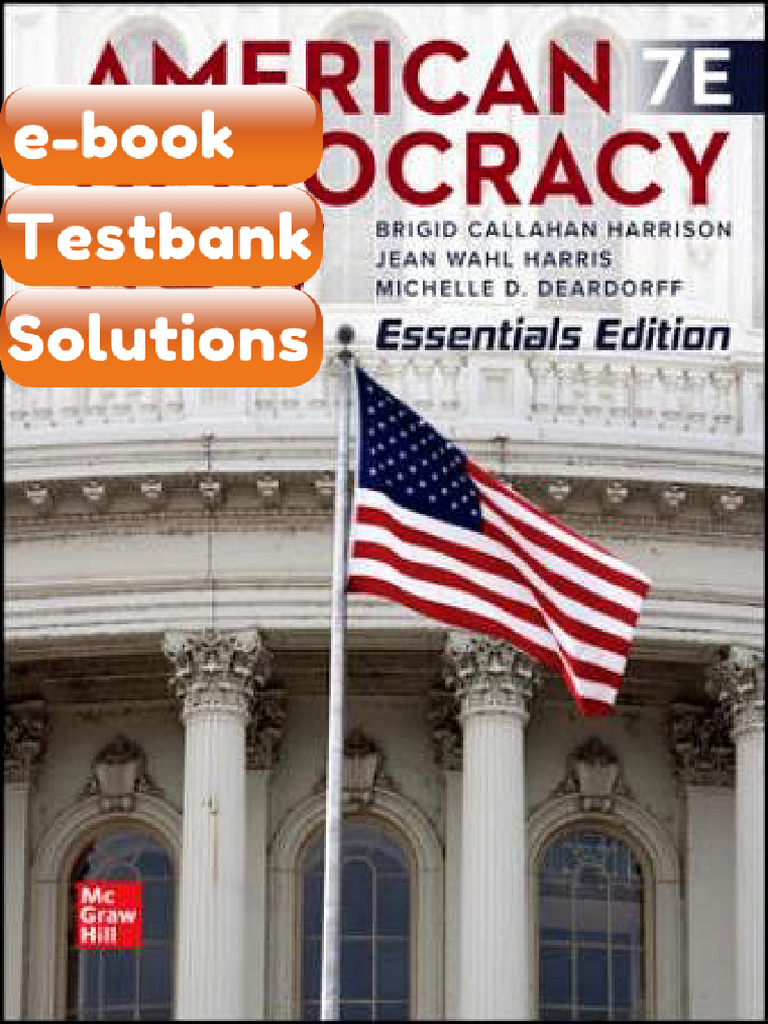 Testbank American Democracy Now Essentials 7th Edition Brigid Harrison ...