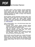 Uji Korelasi Pearson-1 | PDF