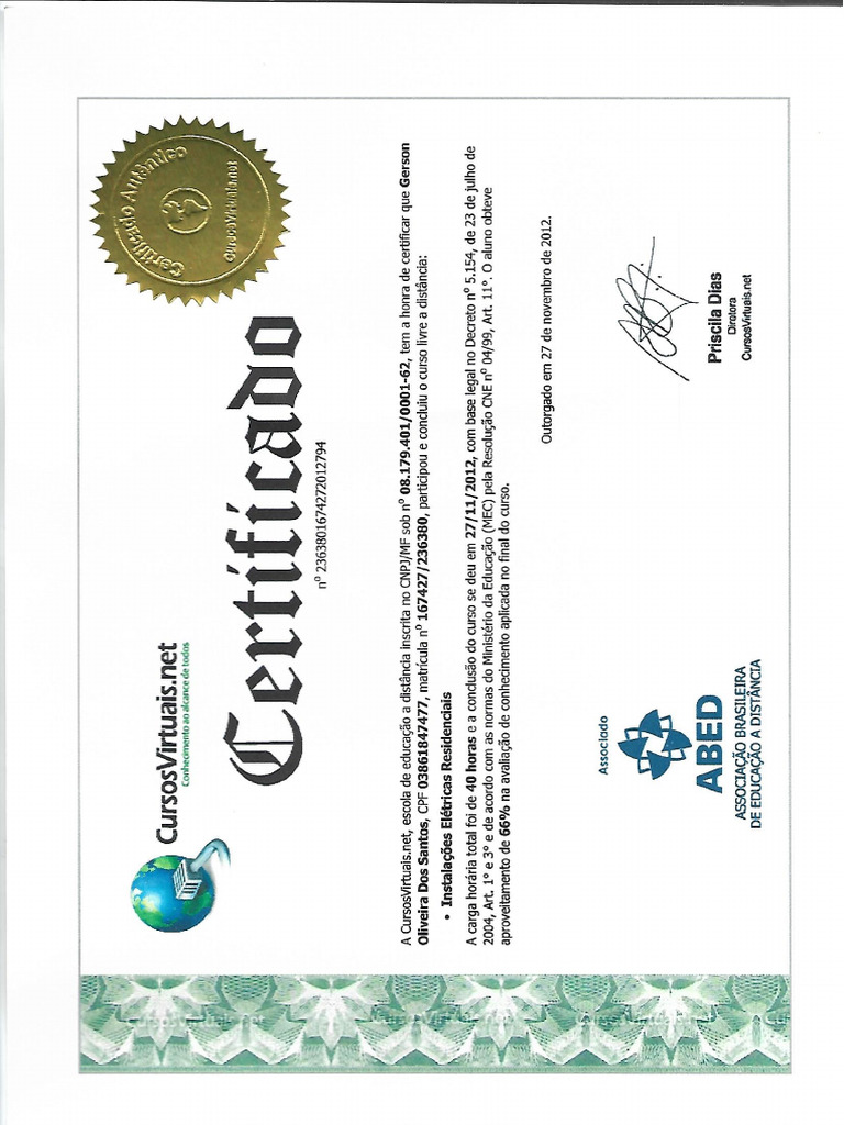 Certifica Do | PDF