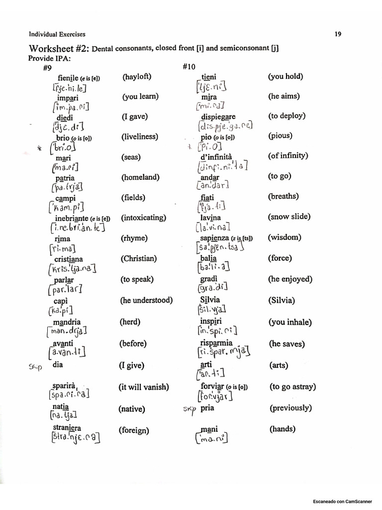 Worksheet Glides Packet | PDF