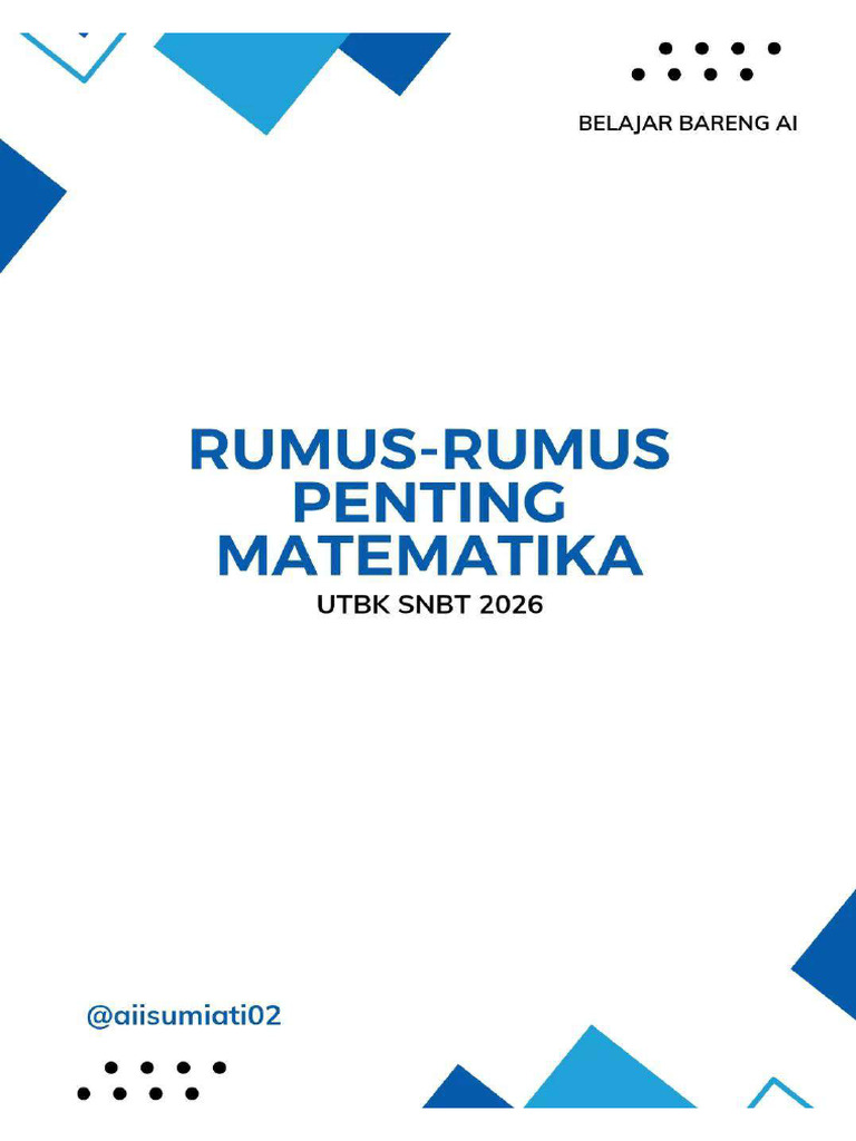 Rumus Penting Matematika SMA | PDF