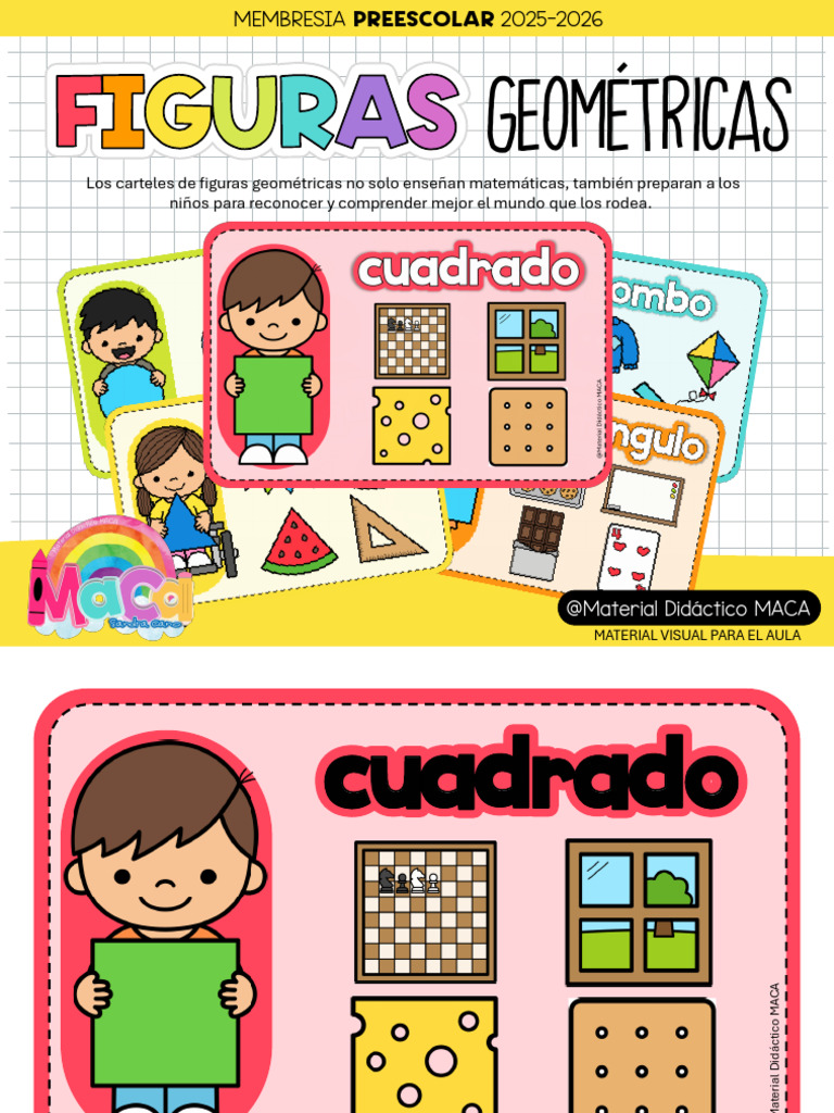 CARTELES DE FIGURAS GEOMÉTRICAS 2025-2026© Material Didáctico MaCa ...