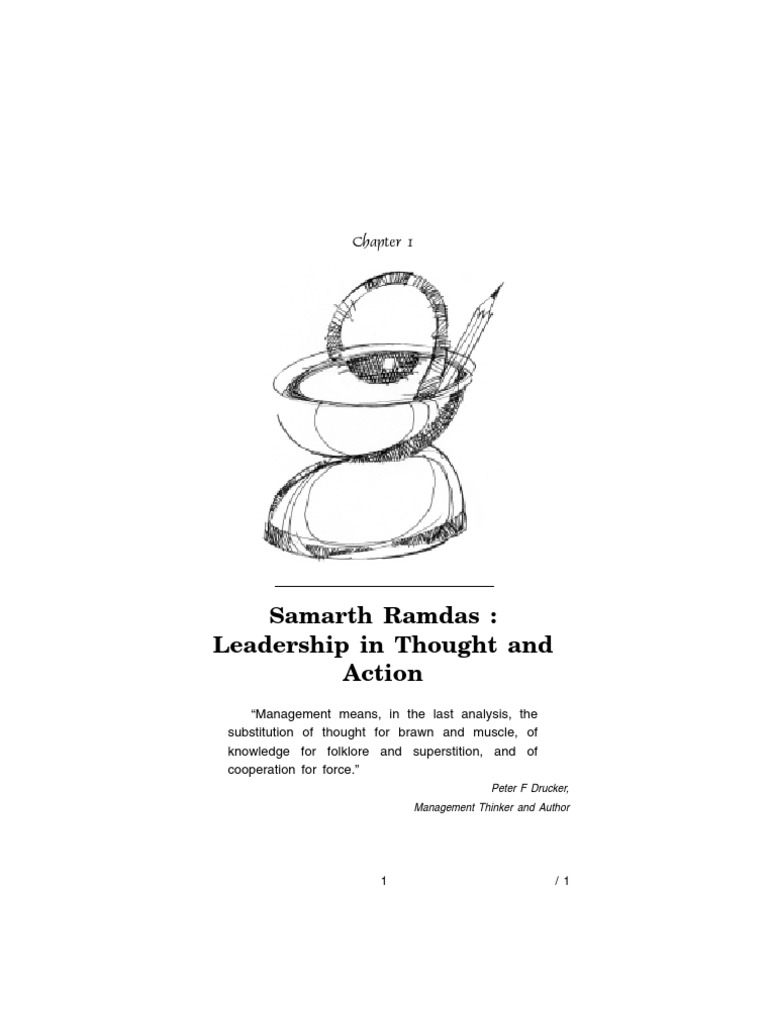 Leadership Samarth Ramdas | PDF | Leadership | Thought