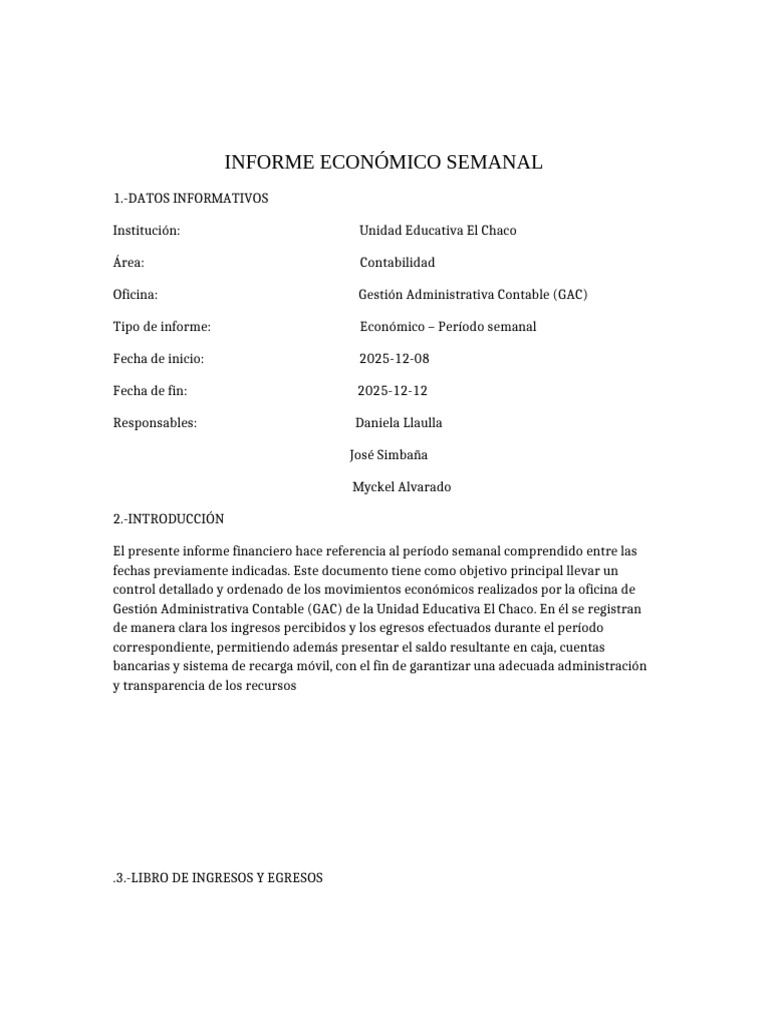 Informe_Economico_Semanal | PDF