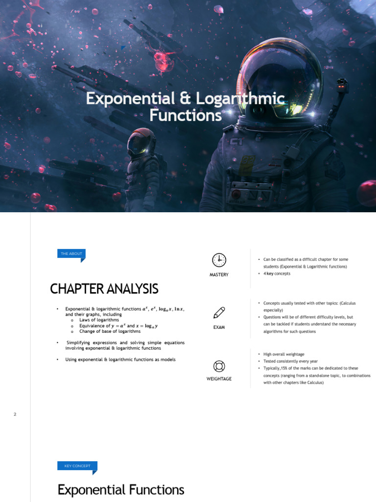 [A Math] Exponential & Logarithmic Functions | PDF | Exponential ...