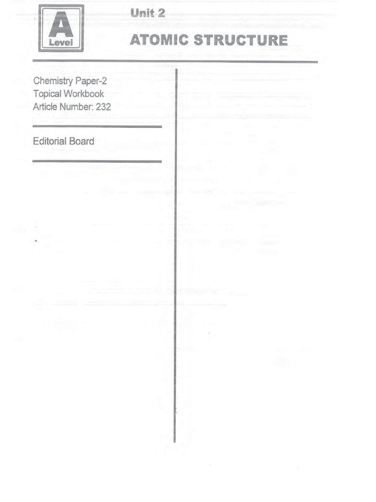 Atomic Structure p2 | PDF