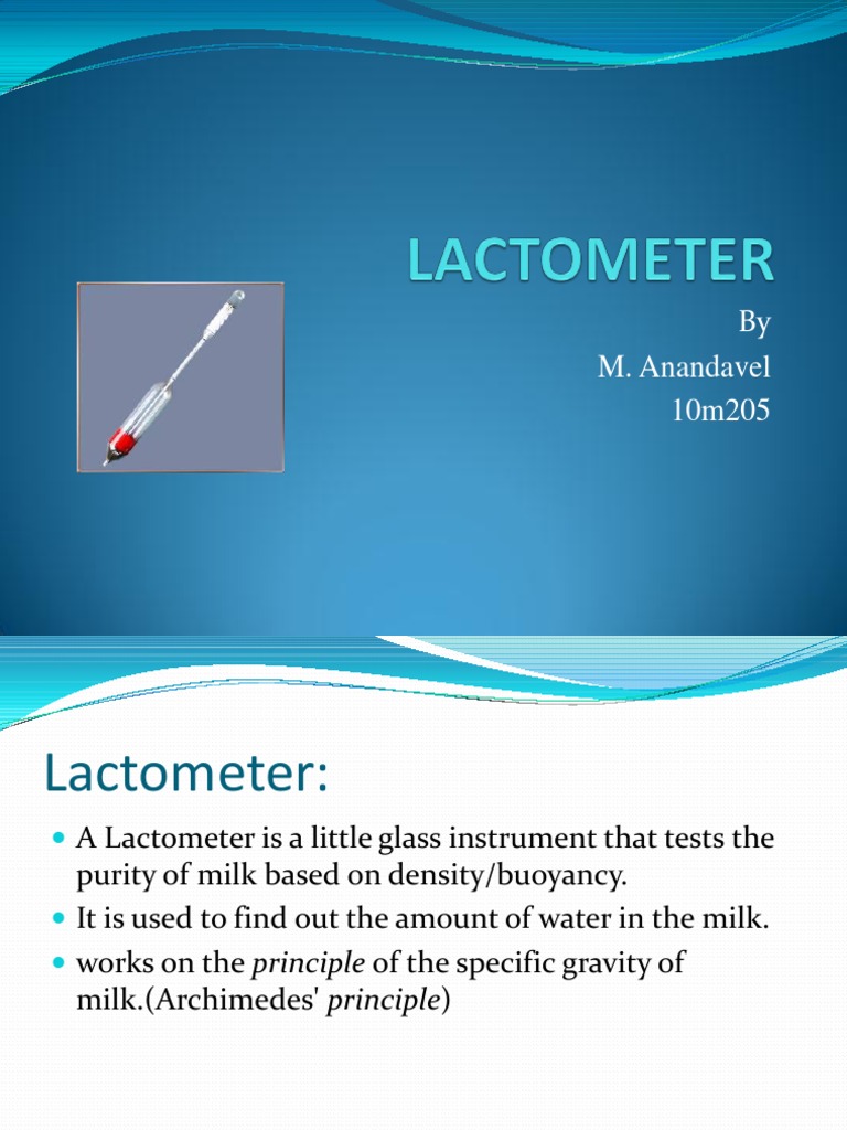 Understanding Lactometer Functionality | PDF | Scientific Observation ...