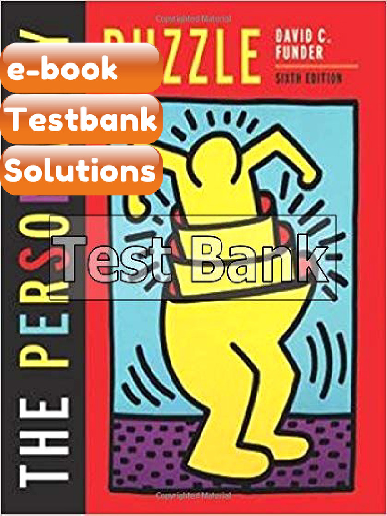 Testbank Personality Puzzle 6th Edition Funder Download | PDF ...