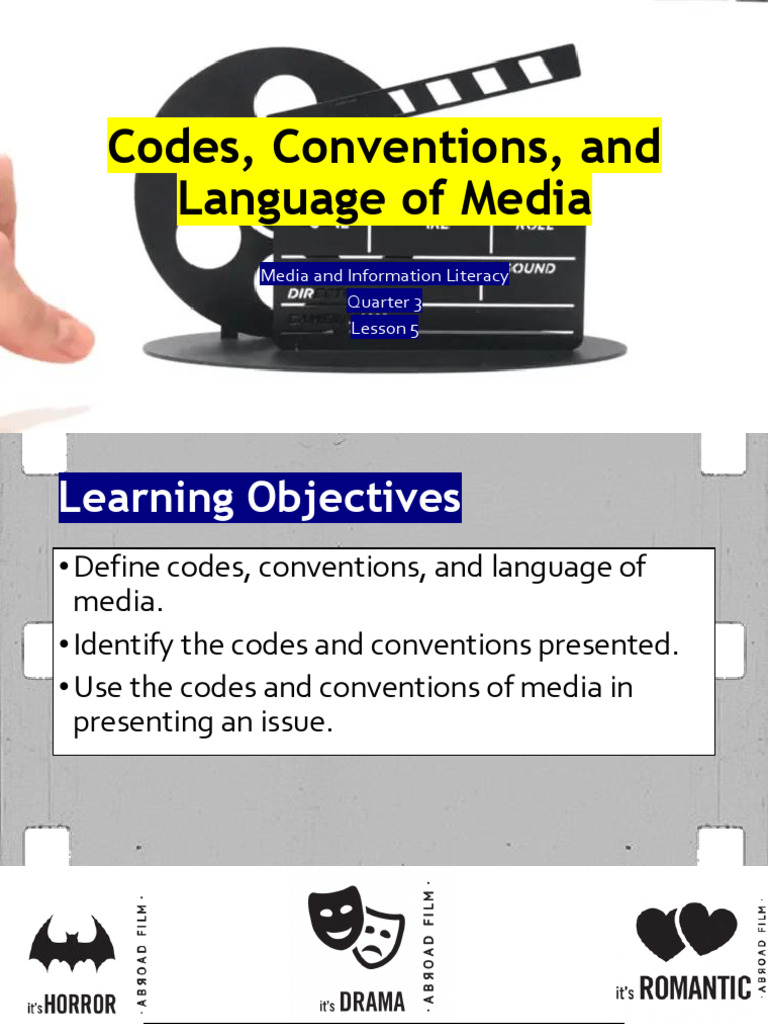 Codes Convention and Language of Media | PDF | Information | Narrative
