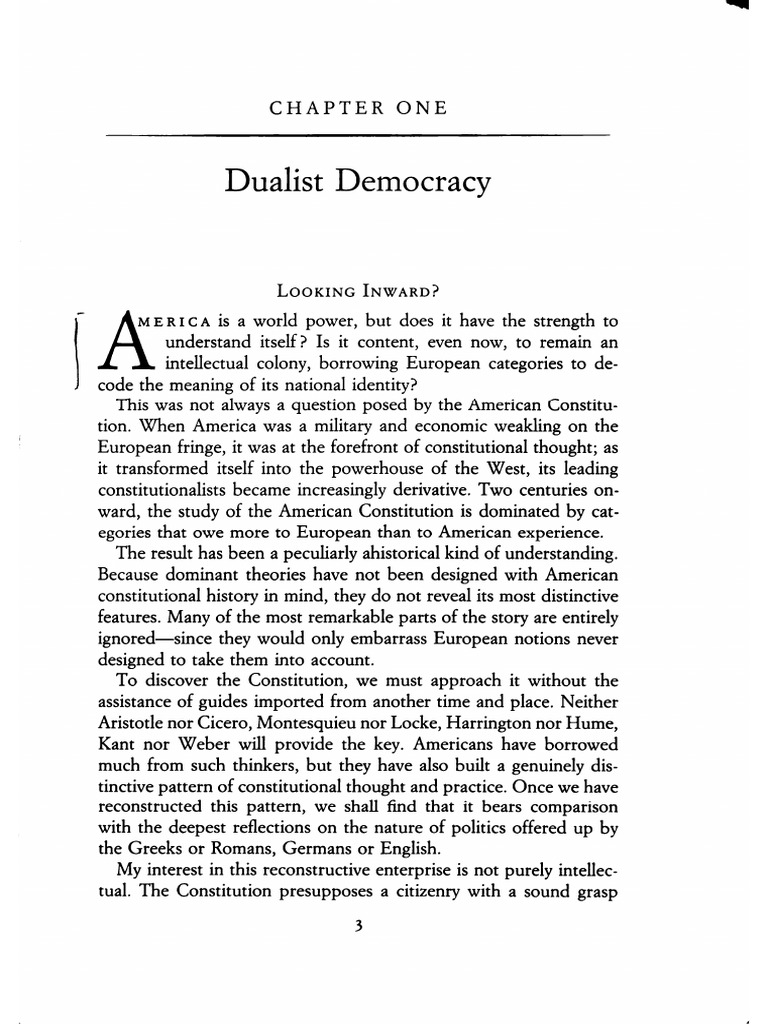Ackerman_We The People Foundations | PDF | Democracy | Political Ideologies