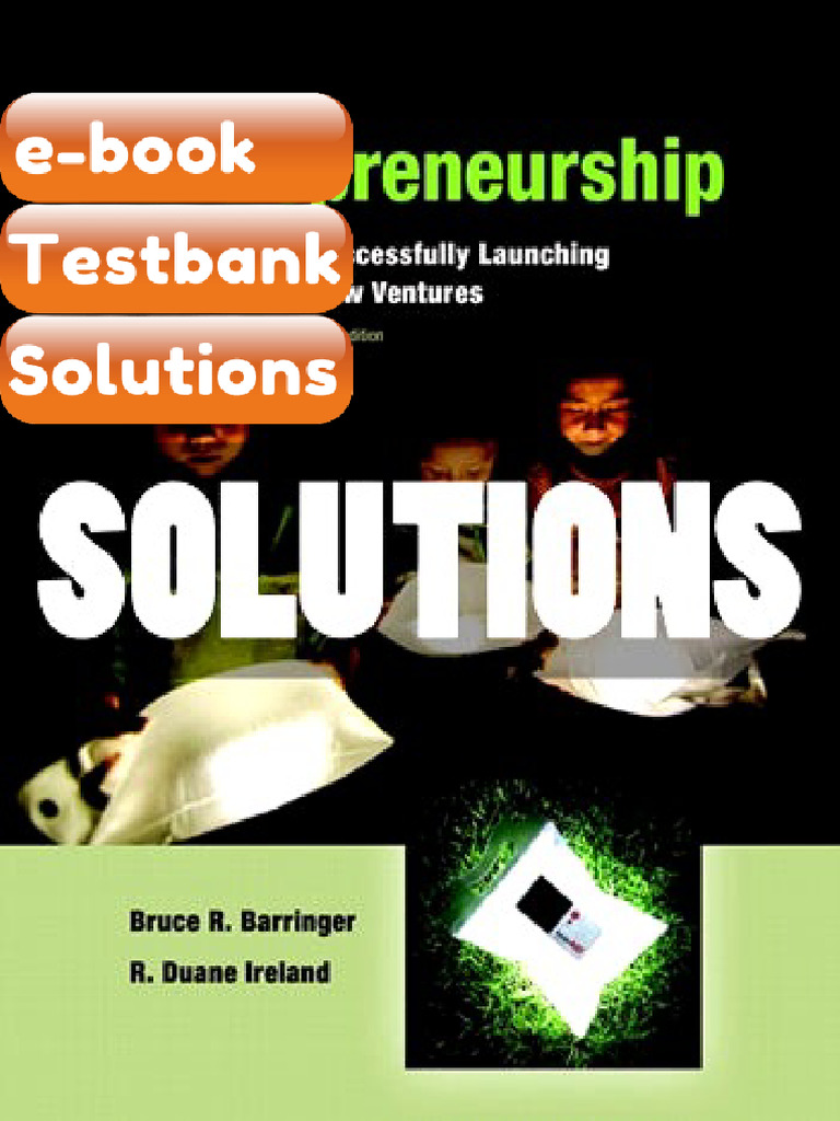 Testbank Entrepreneurship Successfully Launching New Ventures 5 Ed ...