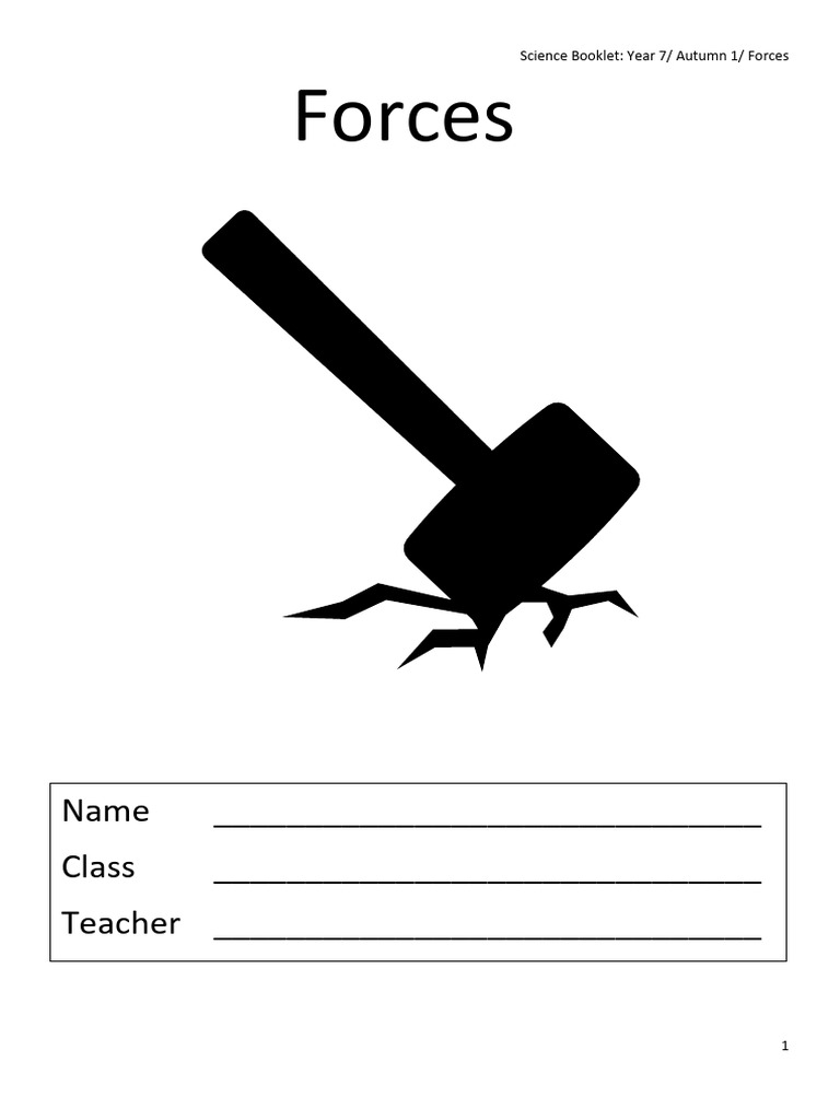 Moorside Y7 Physics Forces | PDF | Force | Friction
