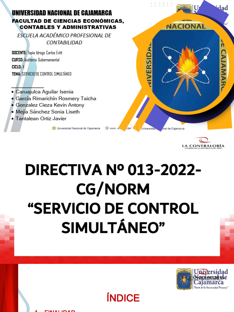 SERVICIO DE CONTROL SIMULTÁNEO | PDF | Planificación | Gobierno