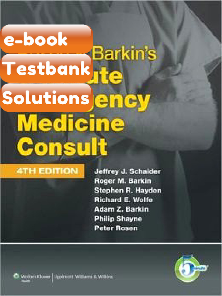Testbank Rosen Barkins 5Minute Emergency Medicine Consult 4th Edition ...