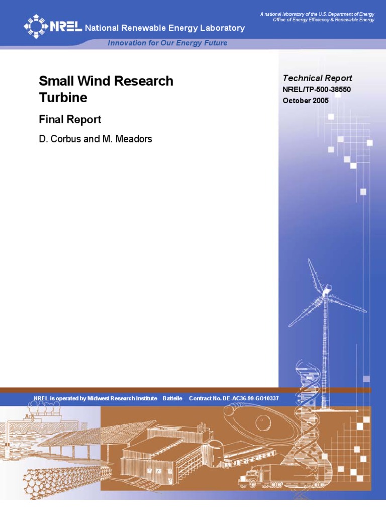 Small Wind Research Turbine - Final Report | PDF | Law